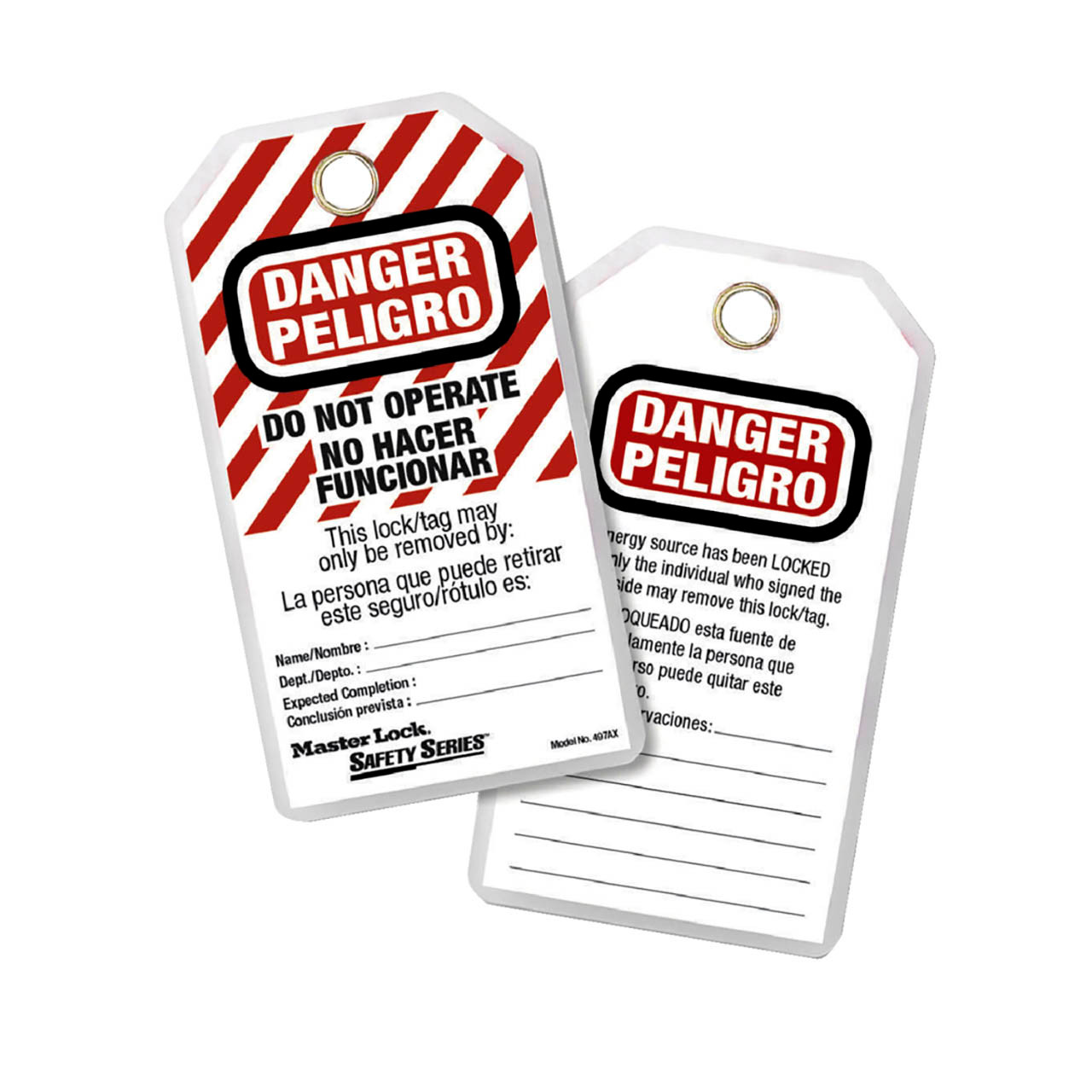 Colony Hardware | Spanish/English Do Not Operate Tag (12-Pack)