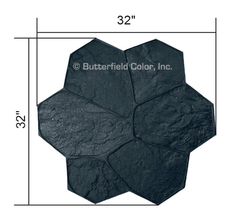 Colony Hardware | 599645 Sika Stamp-Fieldstone-Black Rigid Black Stamp